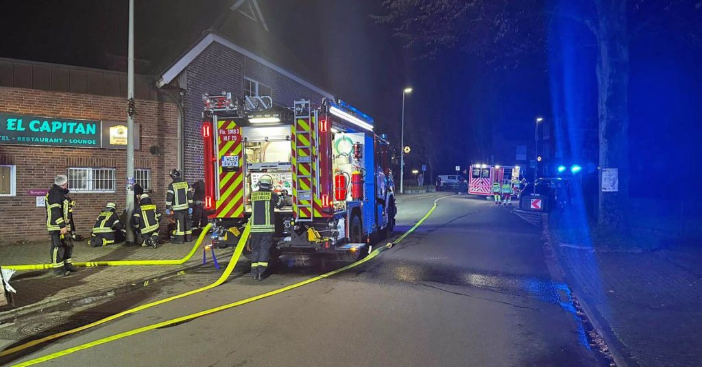Feuer El Capitan Gahlen: Kellerbrand an der Kirchstraße